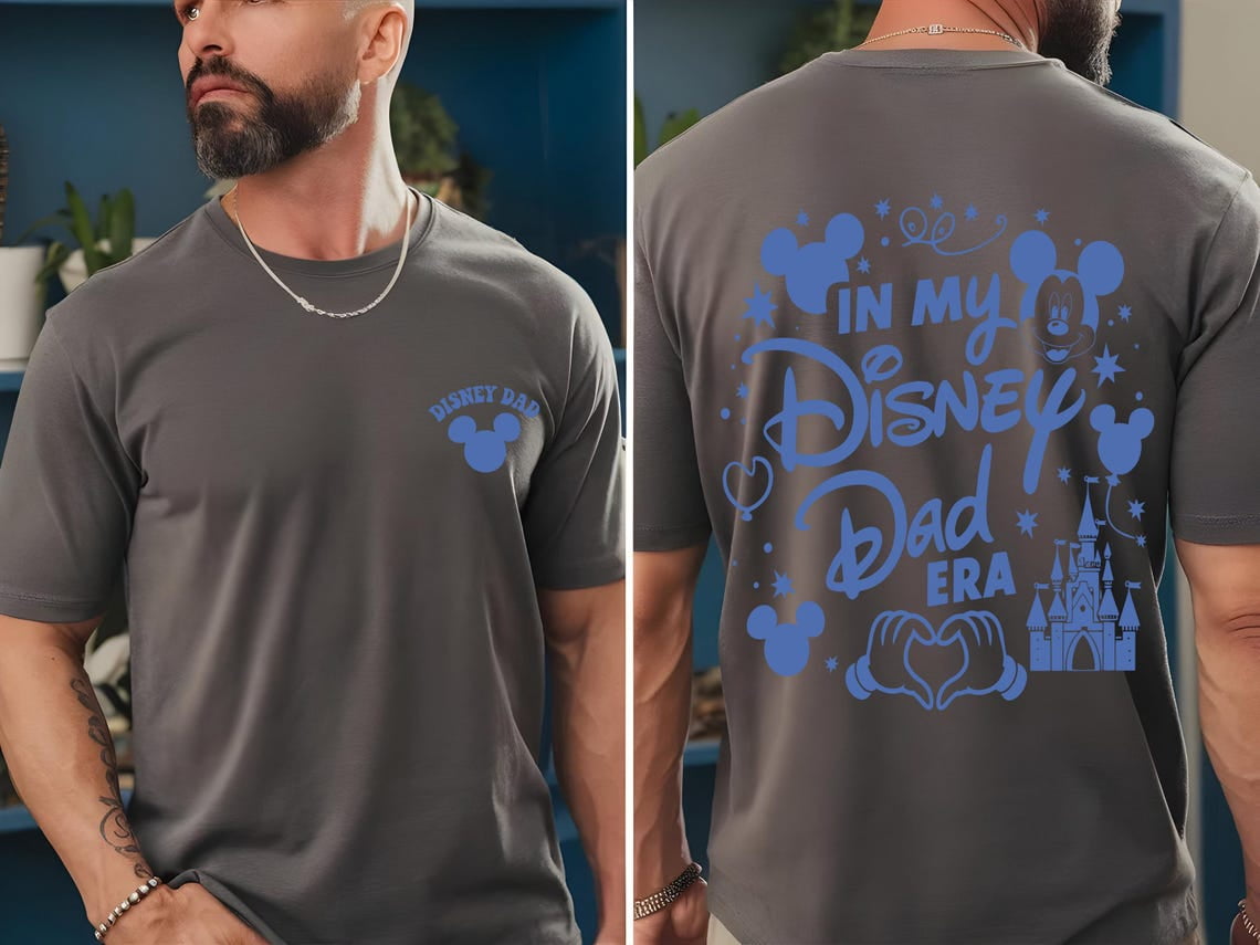 Disney Dad Comfort Colors Shirt, In My Disney Dad Era Shirt, Pregnancy ...