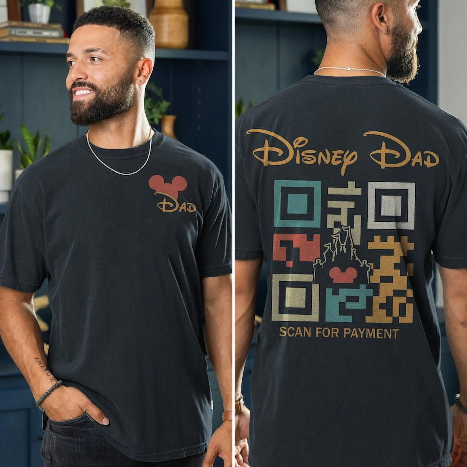 Disney Dad Scan For Payment Shirt, Scan For Payment Shirt, Disney Dad Shirt, Fathers Day Gift ...