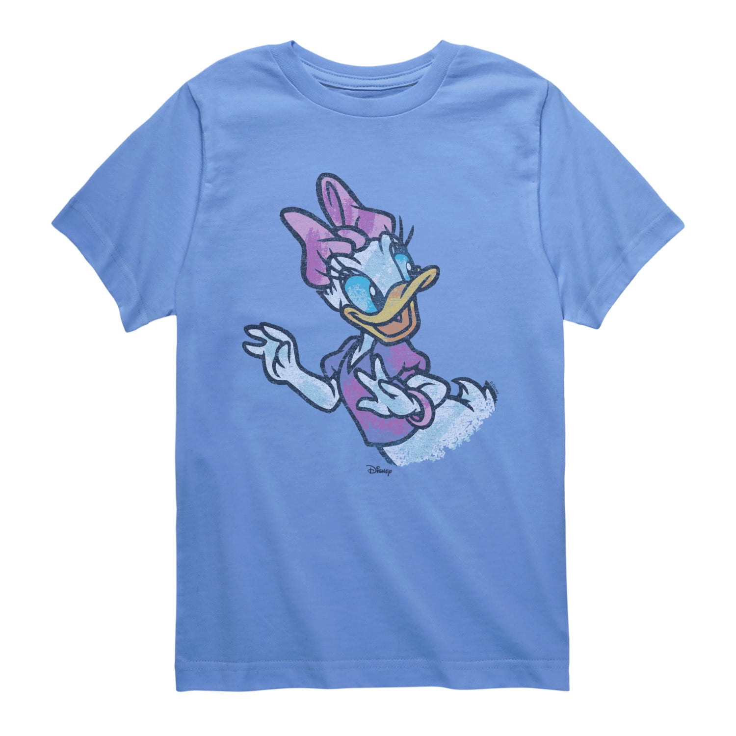 Disney - Daisy Color Sketch - Youth Short Sleeve Graphic T-Shirt ...