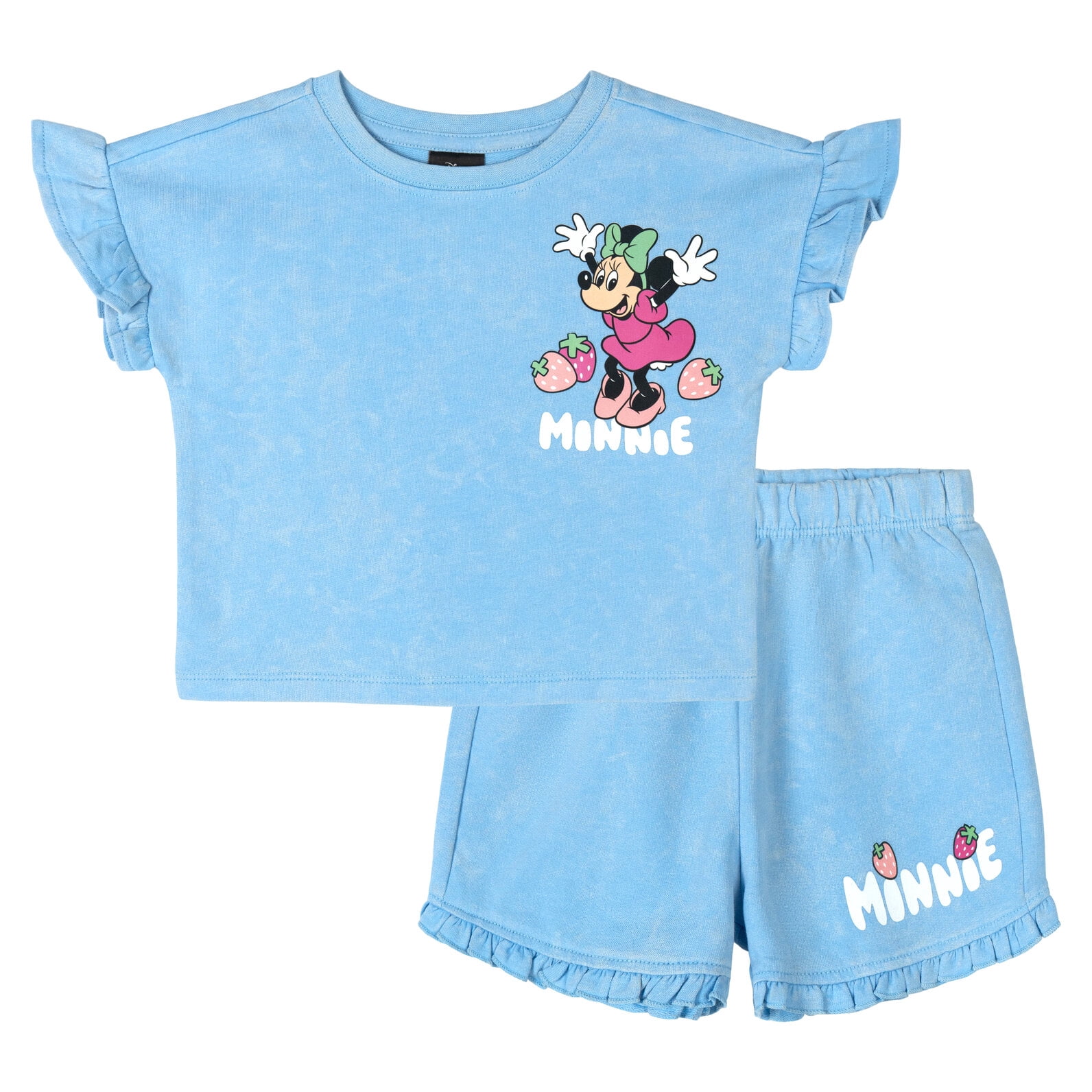 Disney Daisy Duck Minnie Mouse Figaro French Terry T-Shirt and Shorts ...