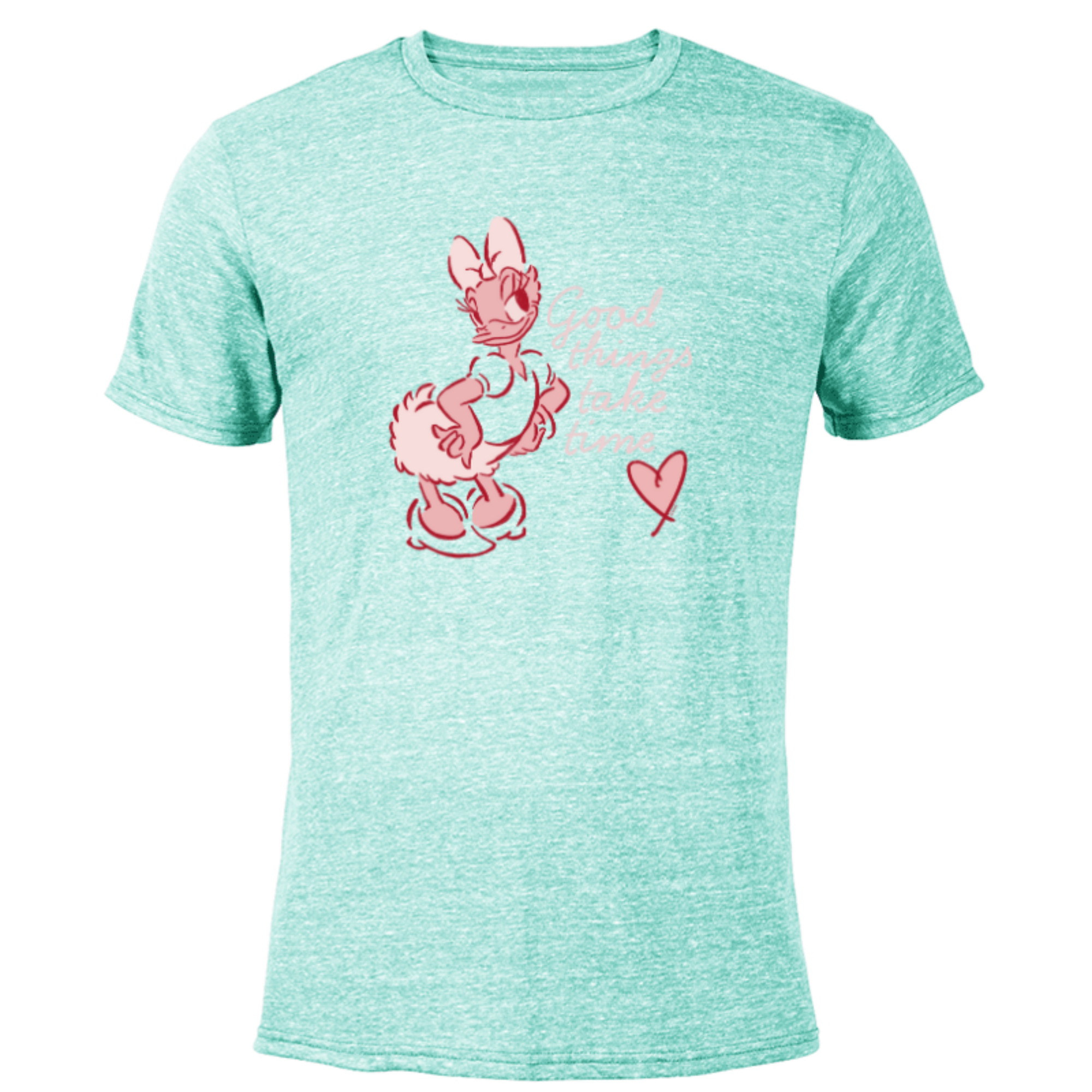 Disney Daisy Duck Retro Vintage Heart Good Things Take Time - Short ...