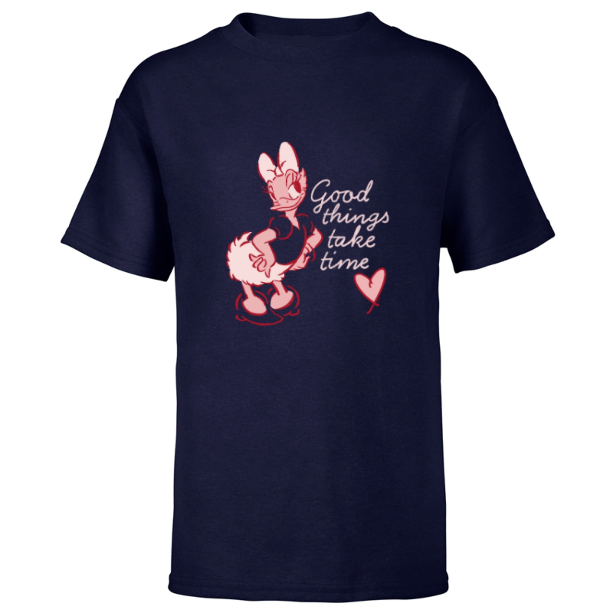 Disney Daisy Duck Retro Vintage Heart Good Things Take Time - Short ...