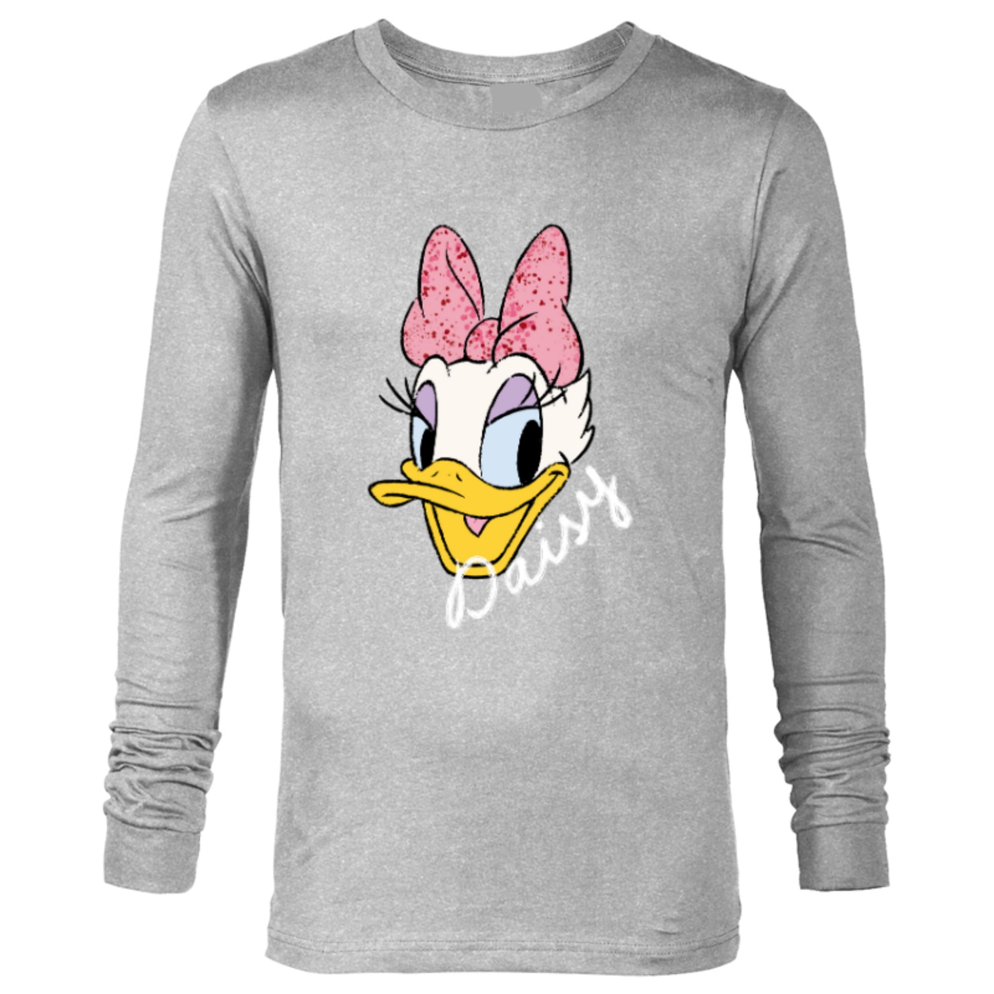 Disney Daisy Duck Sassy & Glamorous Speckled Bow and Name - Long Sleeve ...