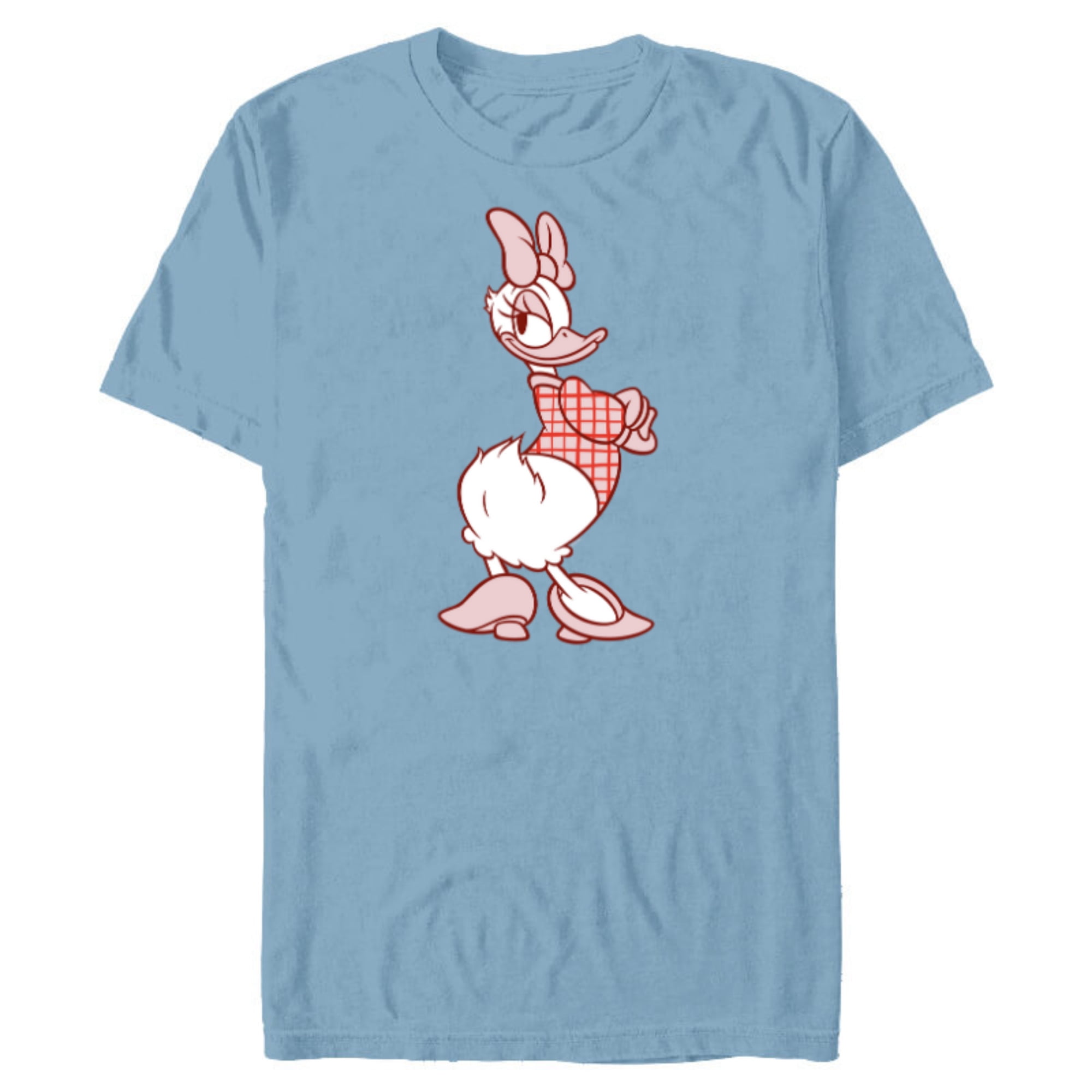 Disney Daisy Duck Sassy in White & Pink Pose with Plaid Top - Short ...