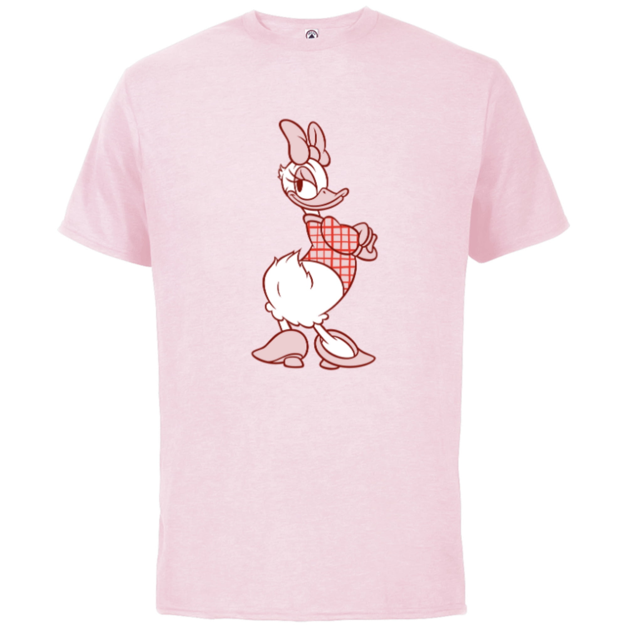 Disney Daisy Duck Sassy in White & Pink Pose with Plaid Top - Short ...