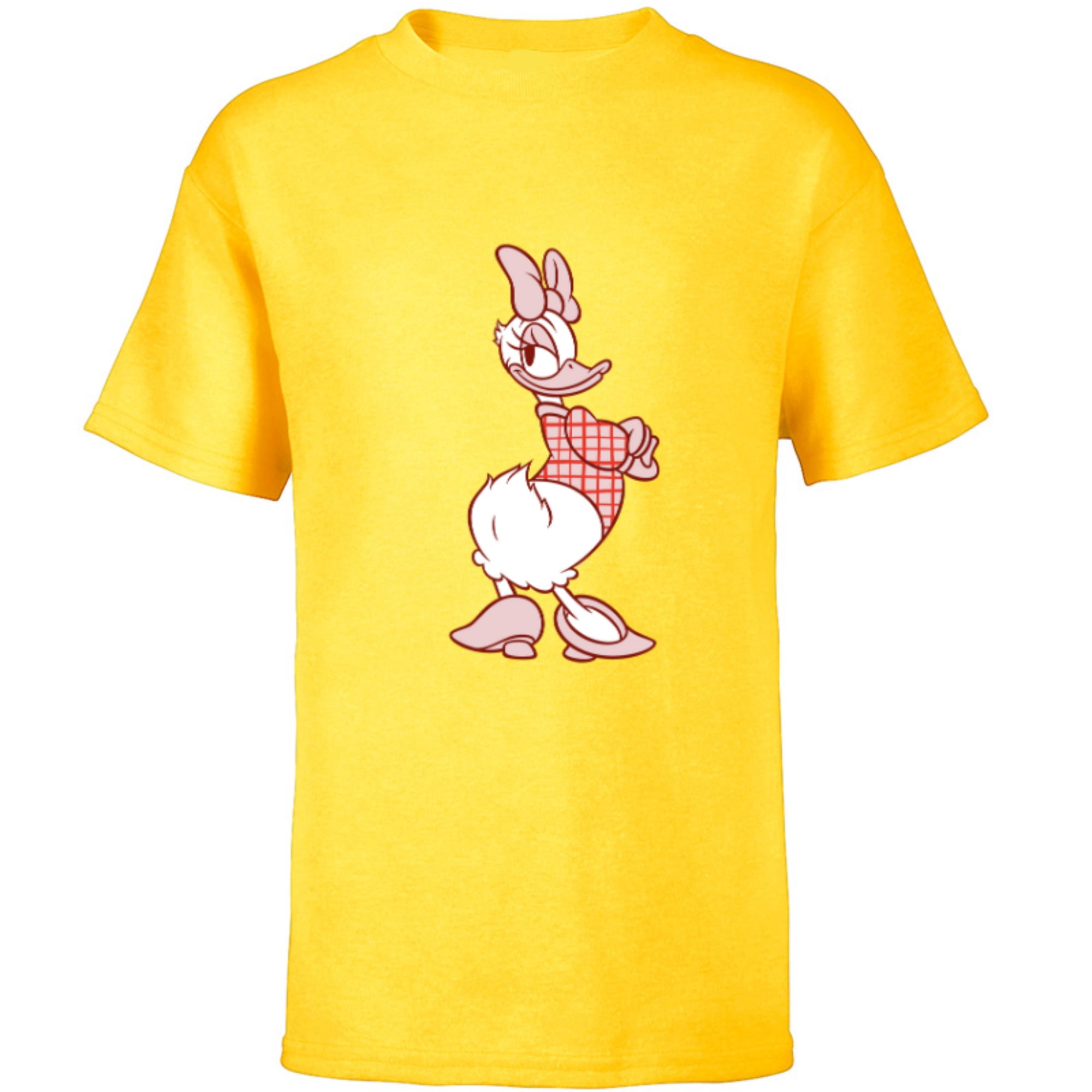 Disney Daisy Duck Sassy in White & Pink Pose with Plaid Top - Short ...