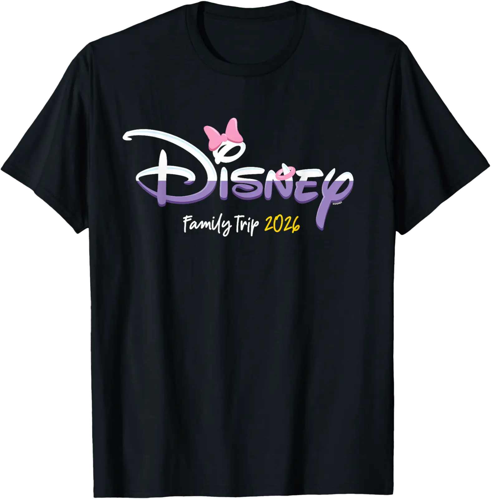 Disney Daisy Duck Script Family Trip Vacation T-Shirt - Walmart.com