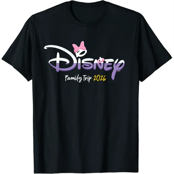 Disney Daisy Duck Script Family Trip Vacation T-Shirt - Walmart.com