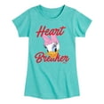 Disney - Daisy Heart Breaker - Youth Girls Fitted Short Sleeve T-Shirt ...