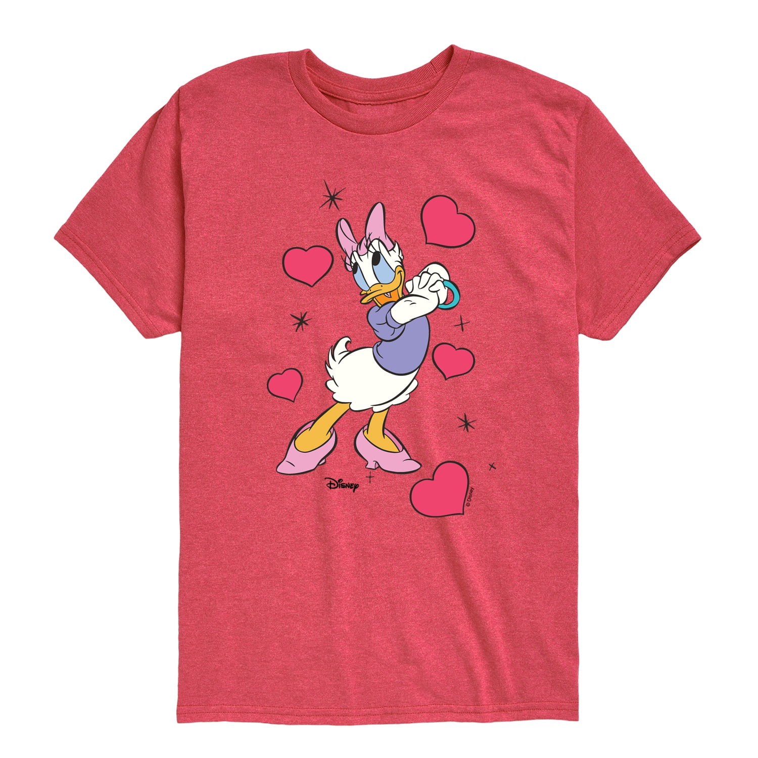 Disney - Daisy Hearts - Youth Boys Short Sleeve Graphic T-Shirt ...