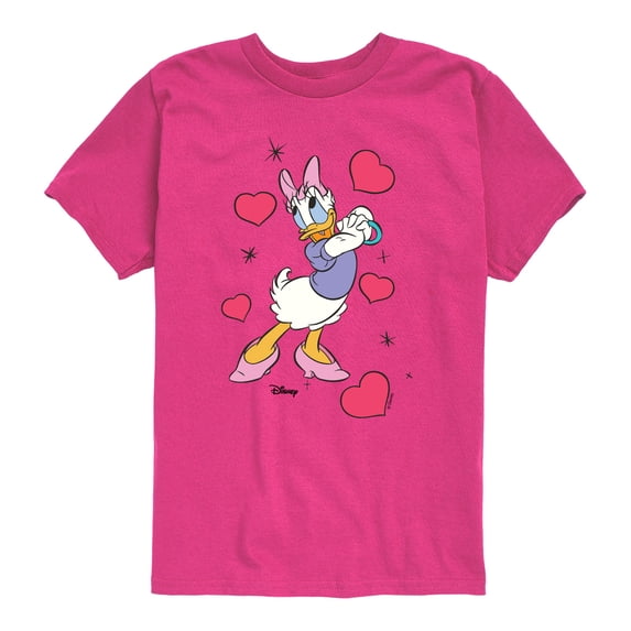 Disney - Daisy Hearts - Youth Boys Short Sleeve Graphic T-Shirt ...