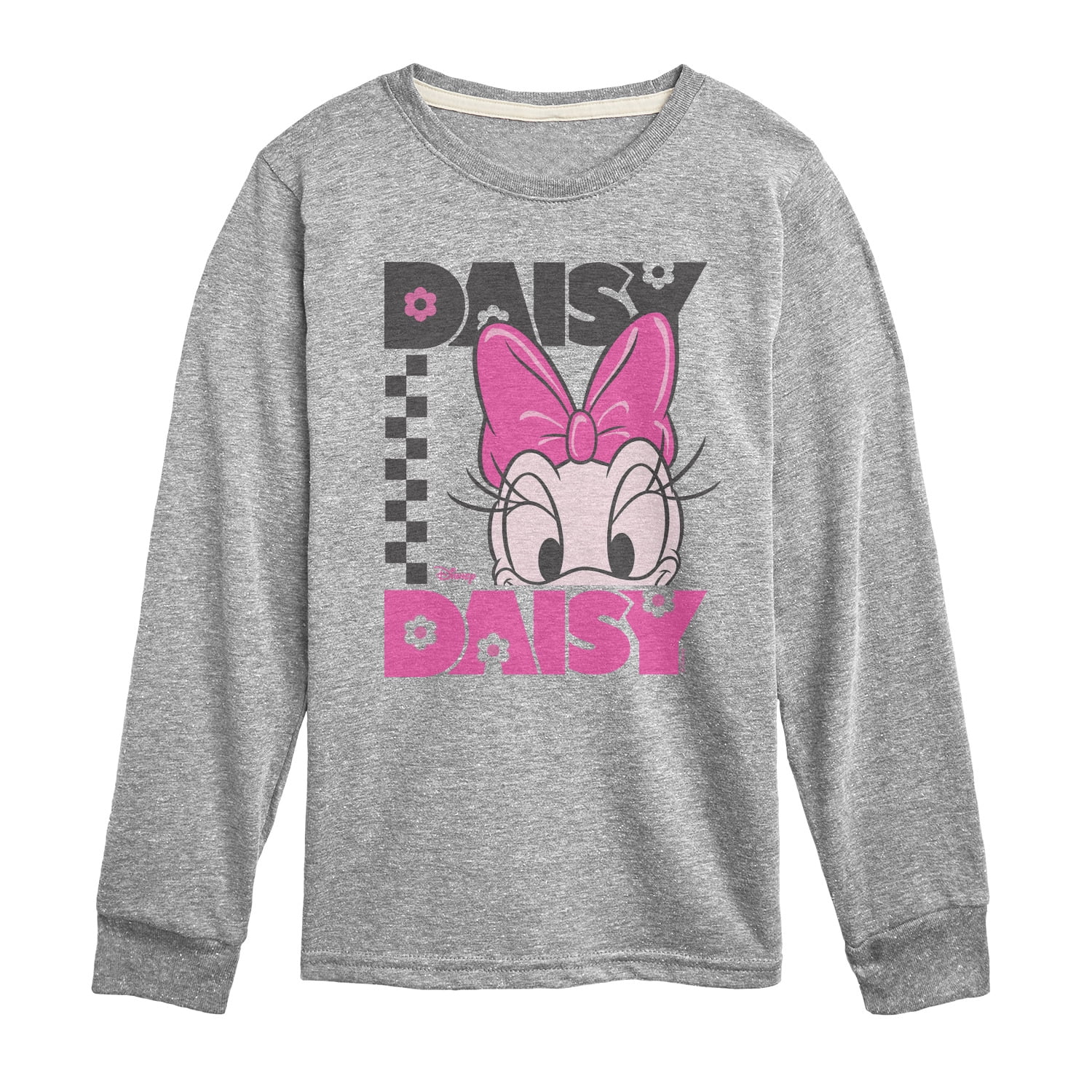 Disney - Daisy Name Checkers - Youth Boys Long Sleeve Graphic T-Shirt ...