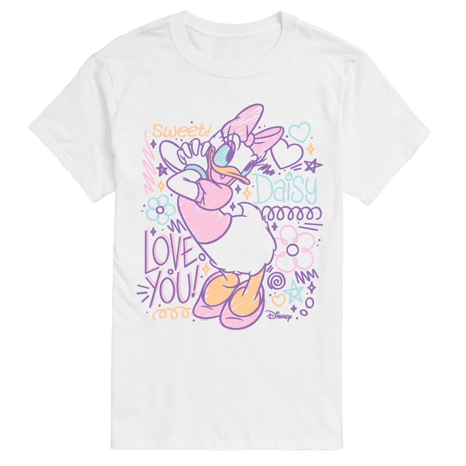 Disney - Daisy Scribble - Men's Short Sleeve Graphic T-Shirt - Walmart.com