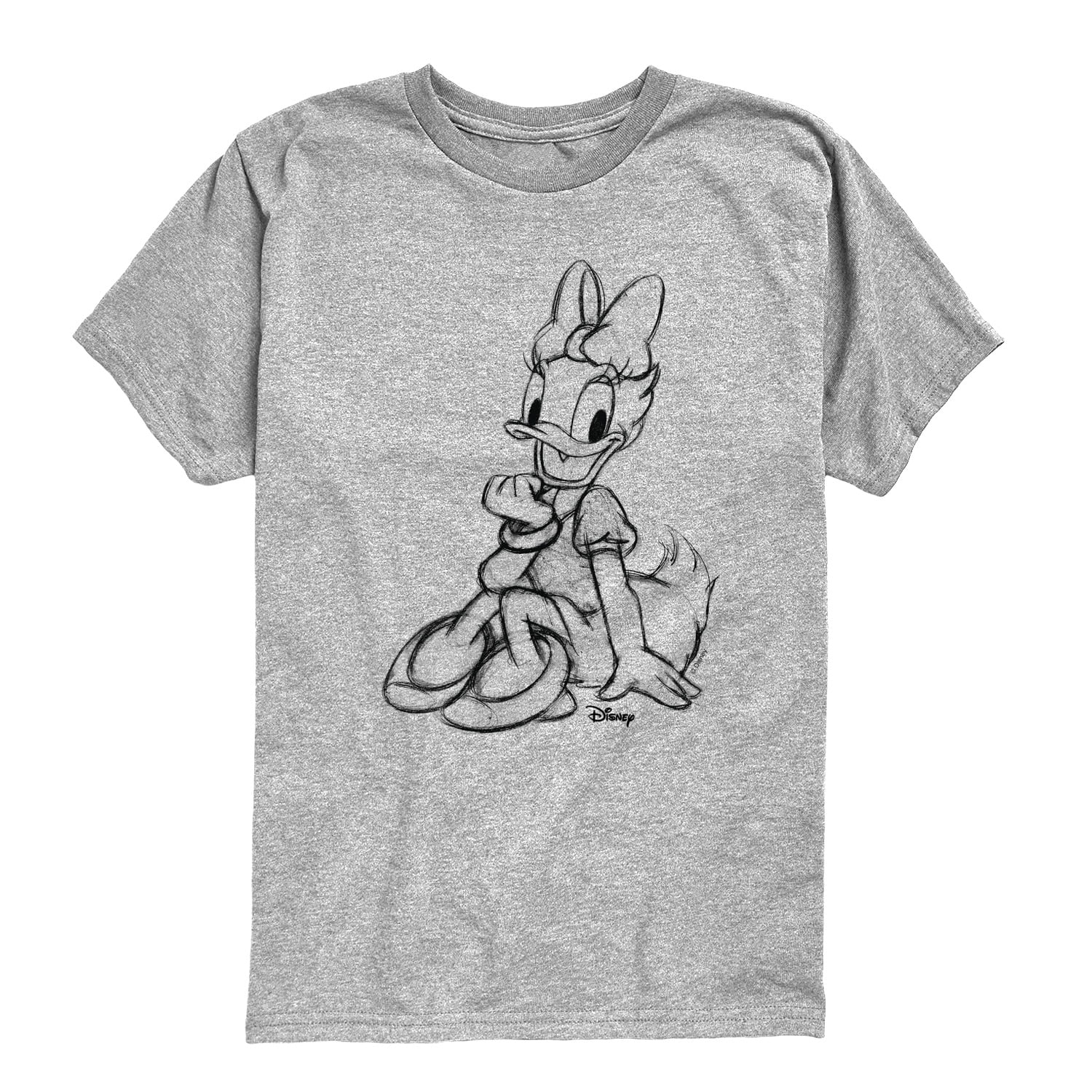 Disney - Daisy Sketch - Youth Boys Short Sleeve Graphic T-Shirt ...
