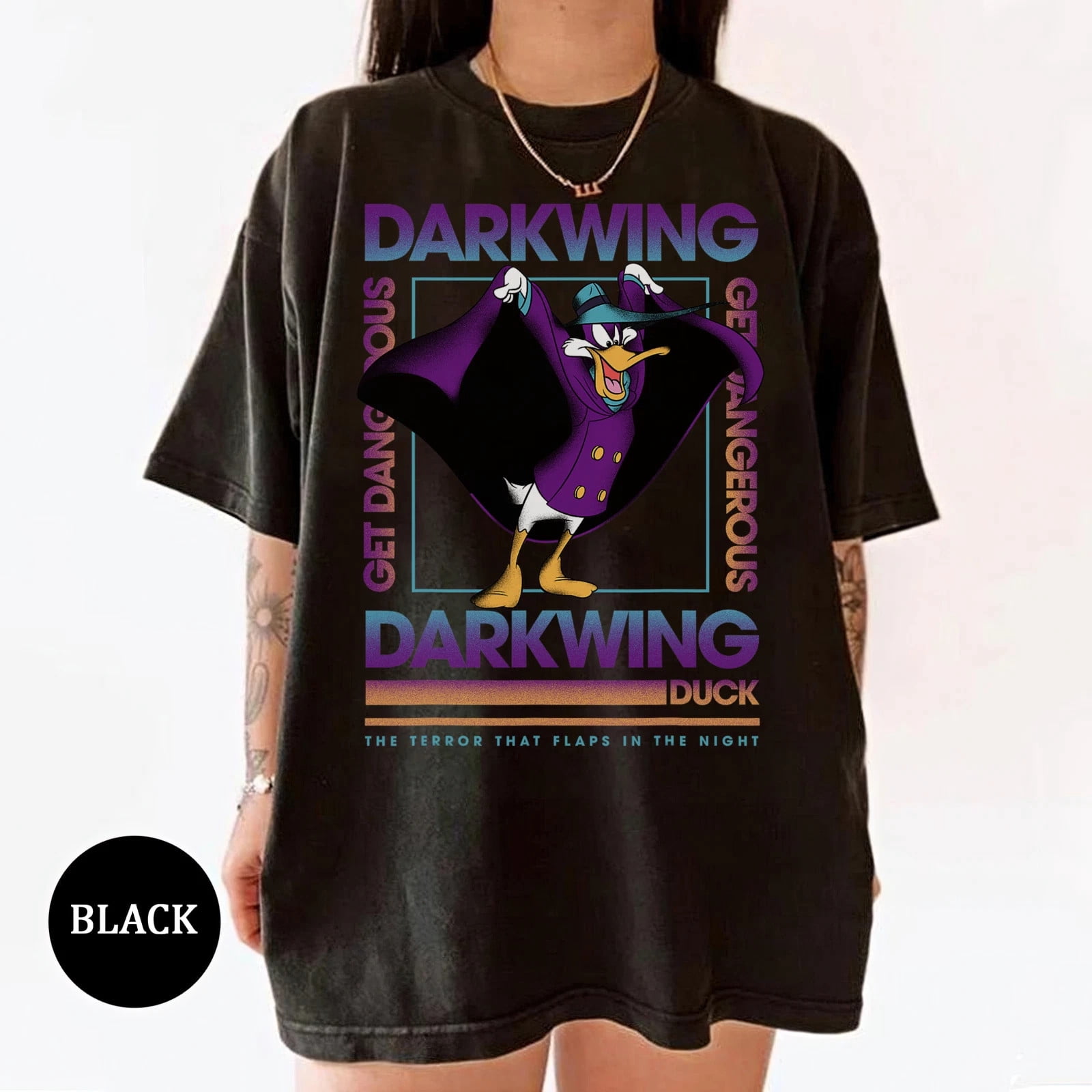 Disney Darkwing Duck Let Us Get Dangerous Retro Cartoon Hero T-shirt ...