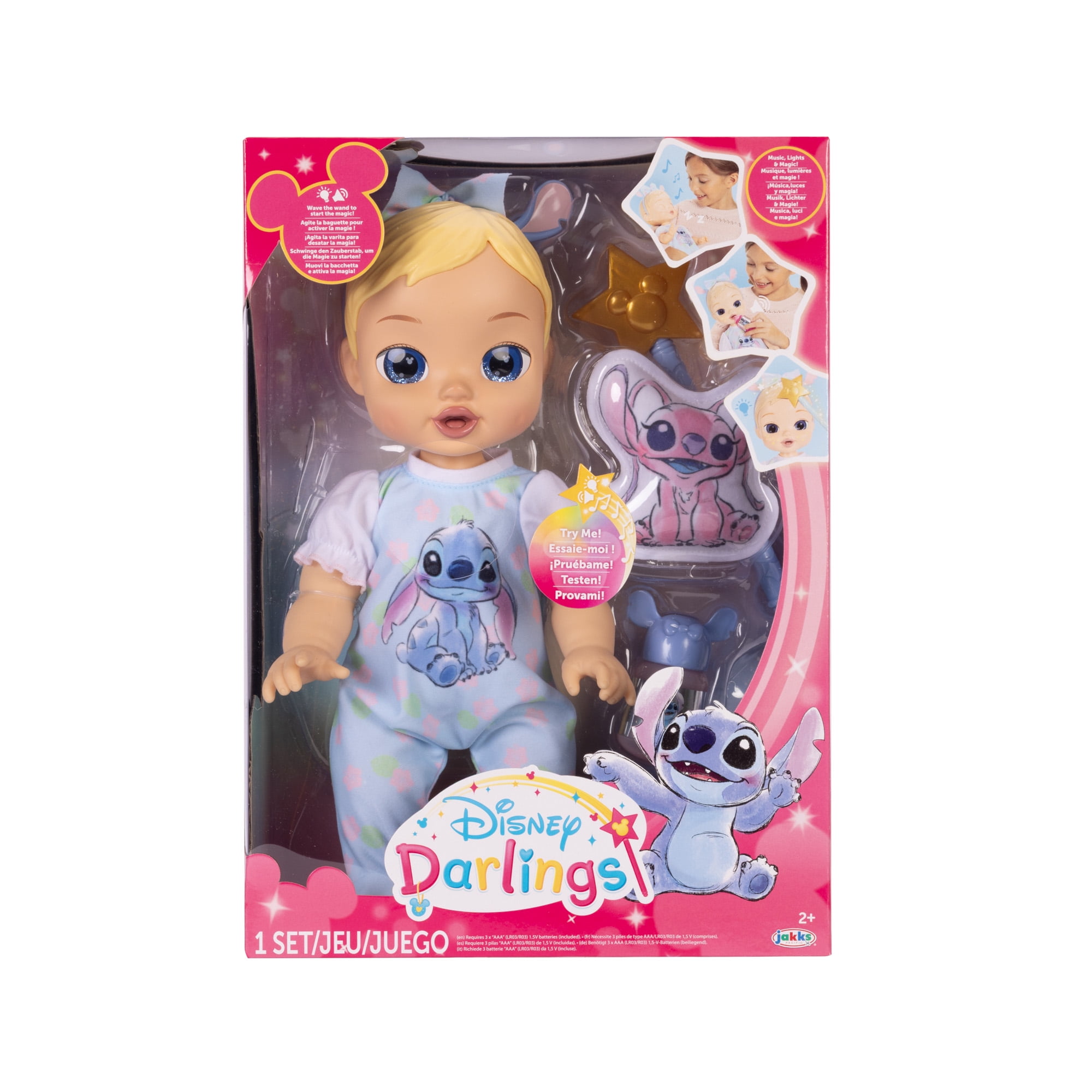 Disney Darlings Deluxe Stitch Feature Blue Eye Baby Doll for Child Ages ...