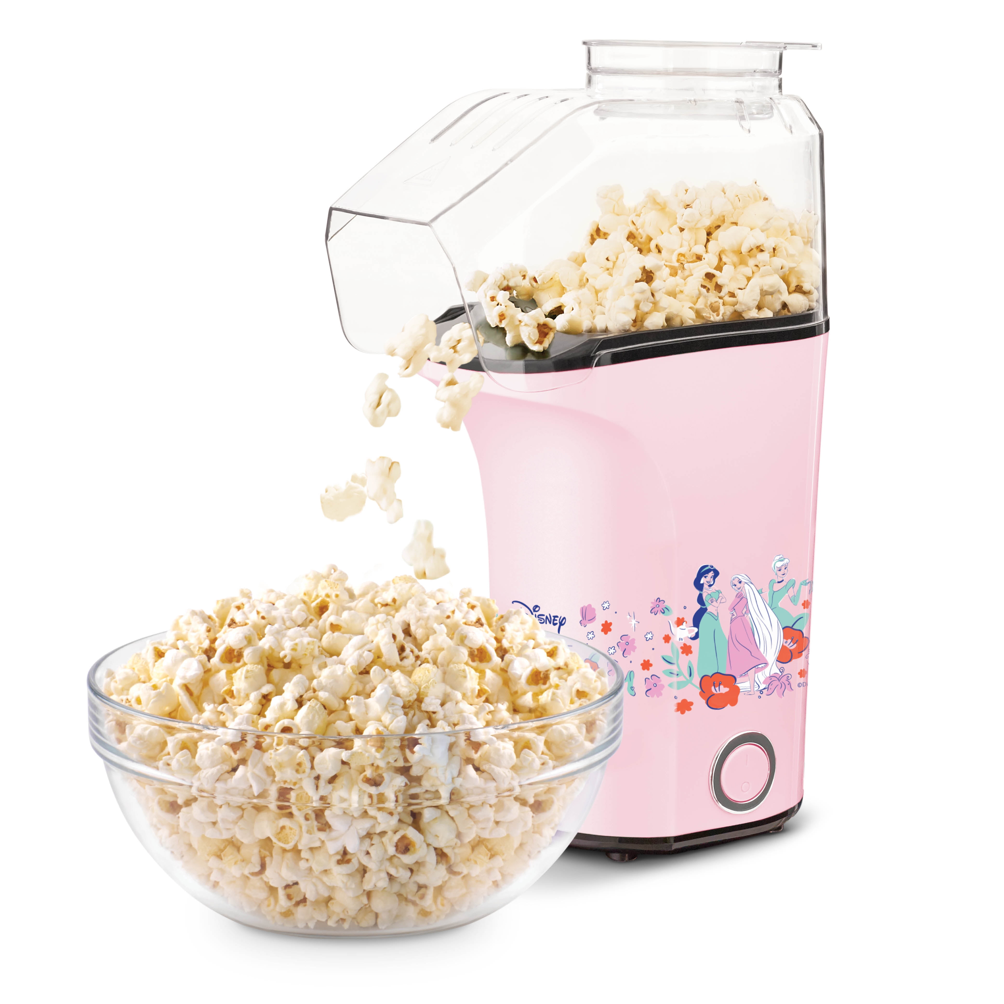 Disney | Dash Princess Fresh Pop Hot Air Popcorn Maker with Butter ...