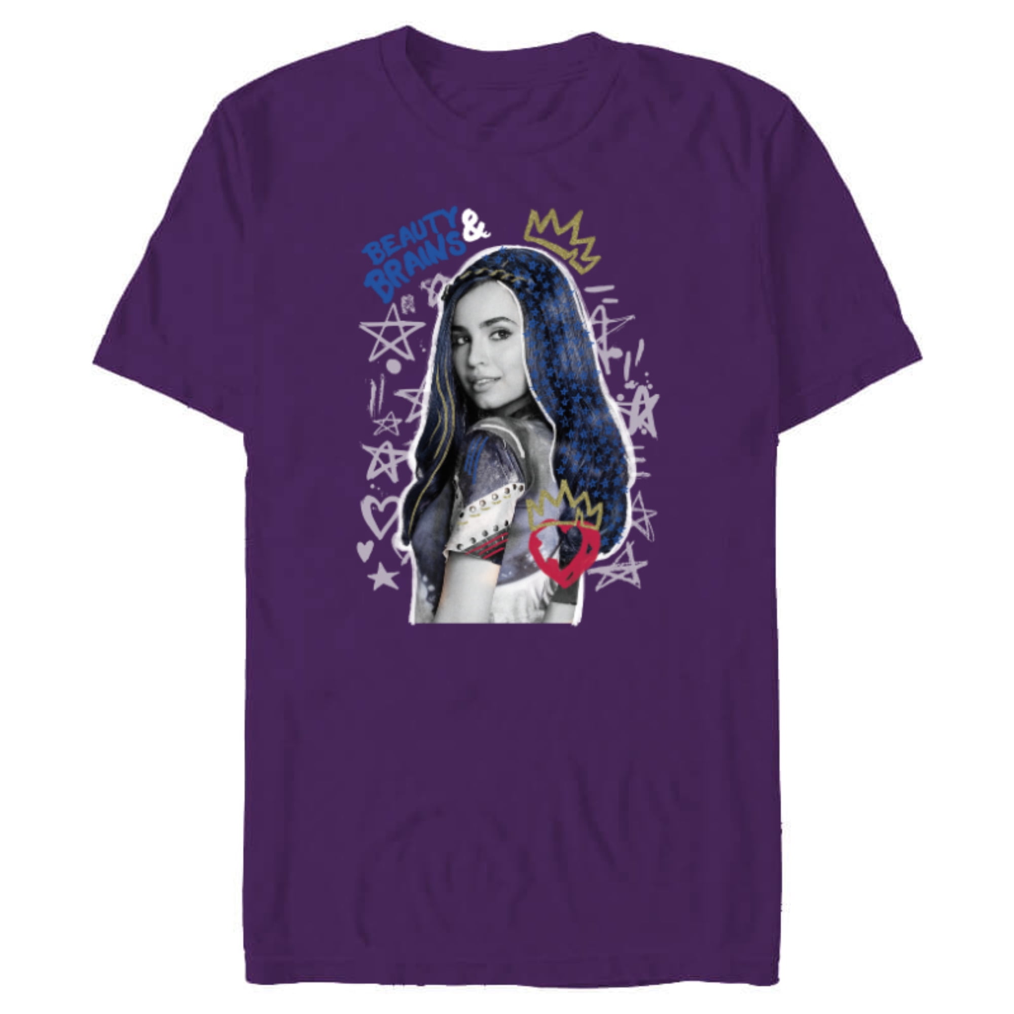 Disney Descendants 2 Evie Collage - Short Sleeve Blended T-Shirt for ...
