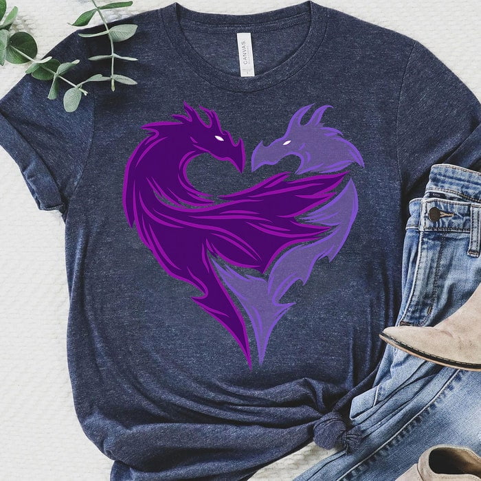 Disney Descendants 2 Mal Dragon T-Shirt, Magic Kingdom Shirt, Walt ...