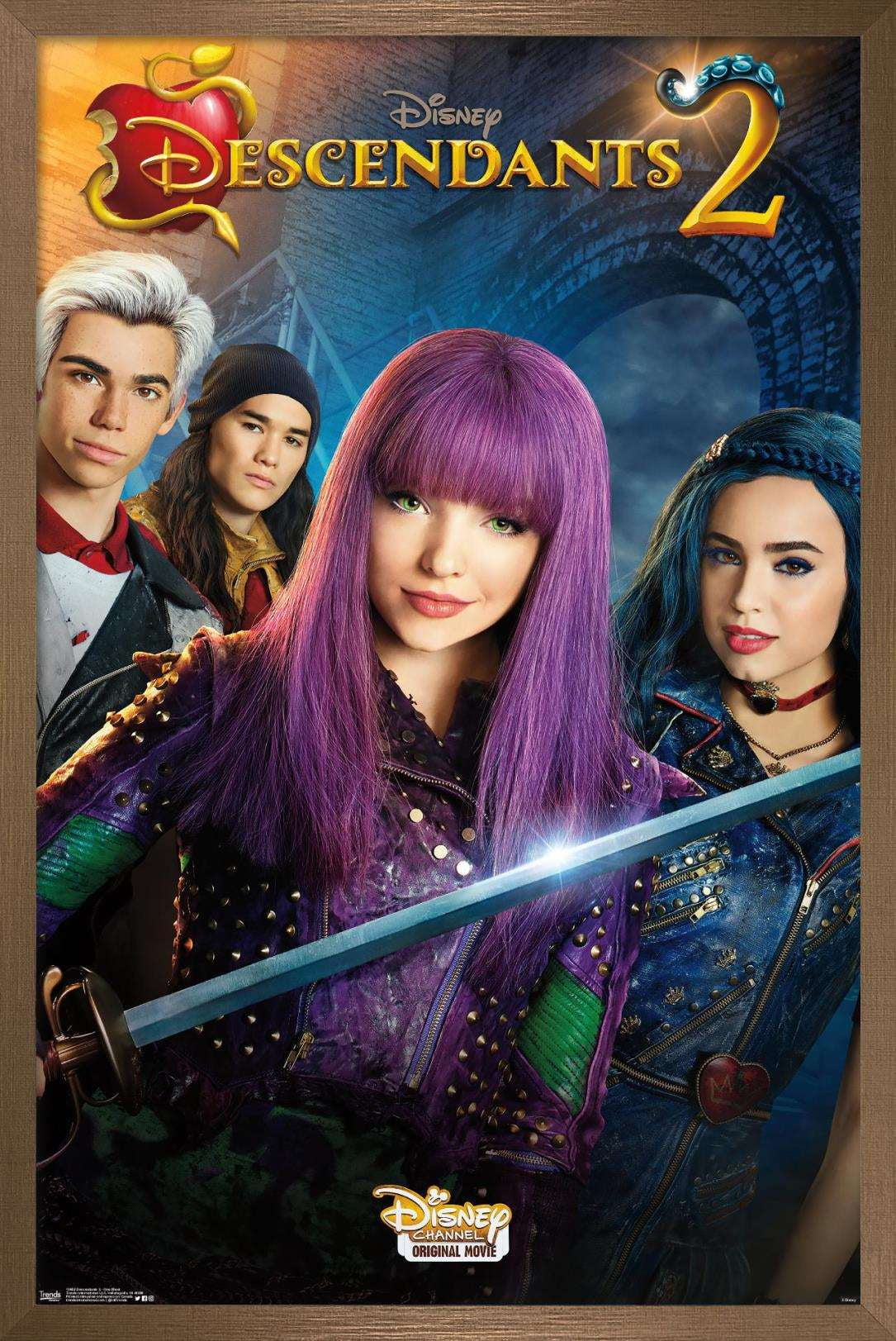 Disney Descendants 2 - One Sheet Wall Poster, 22.375" x 34", Framed ...