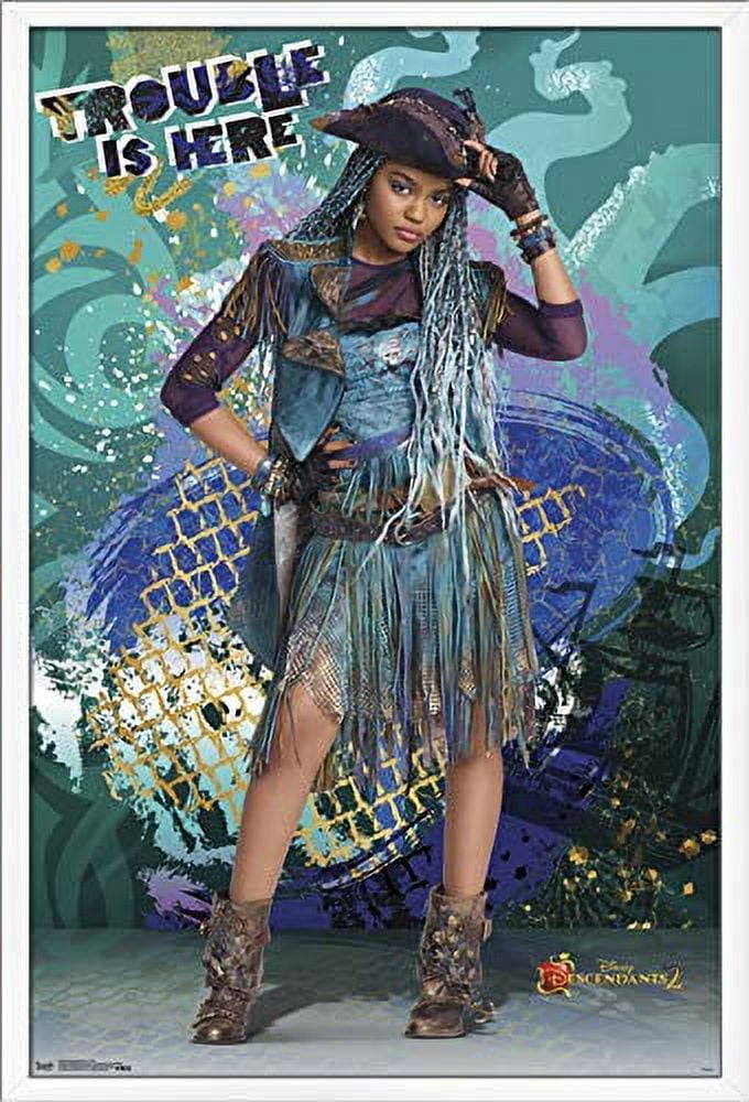 Disney Descendants 2 - Uma Wall Poster, 22.375" x 34", Framed - Walmart.com