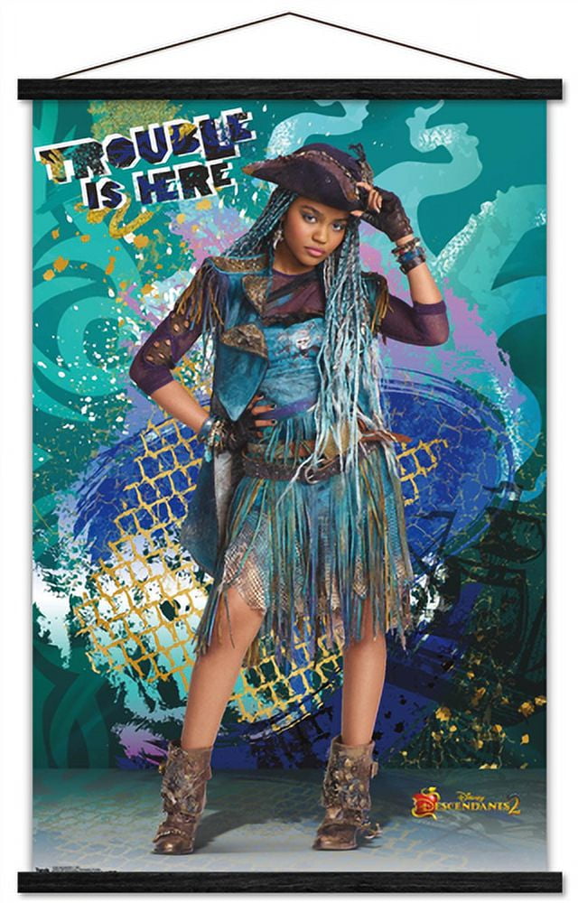 Disney Descendants 2 - Uma Wall Poster with Magnetic Frame, 22.375" x ...
