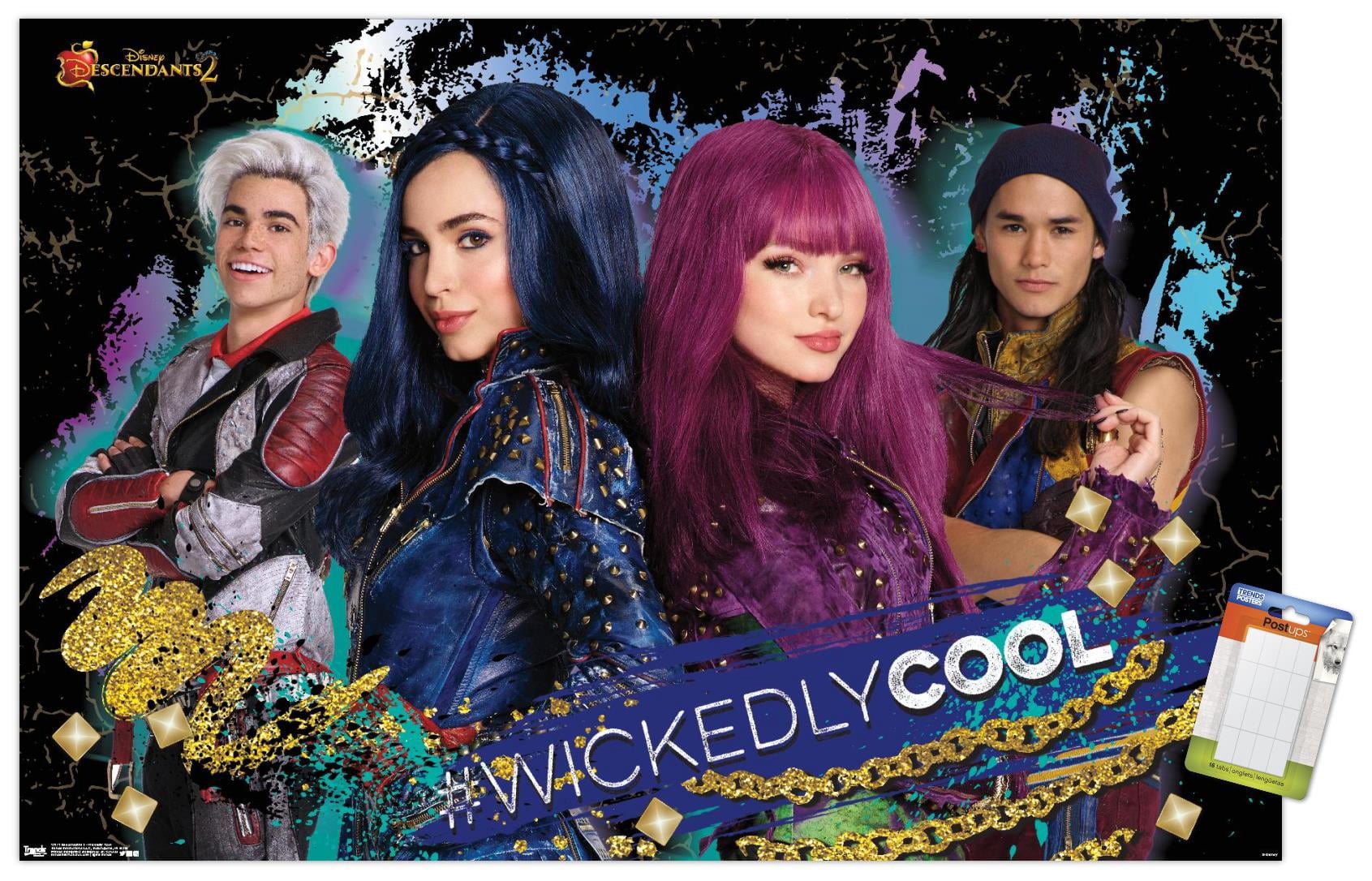 Disney Descendants 2 - Wickedly Cool Wall Poster, 14.725" x 22.375 ...