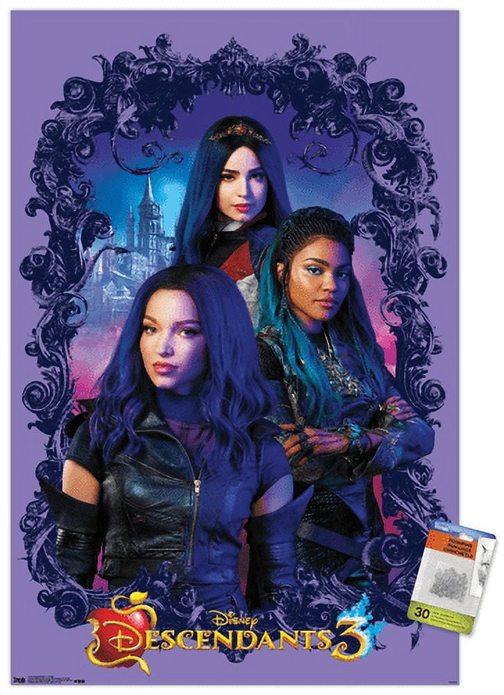 Disney Descendants 3 - Group Wall Poster with Push Pins, 22.375" x 34 ...