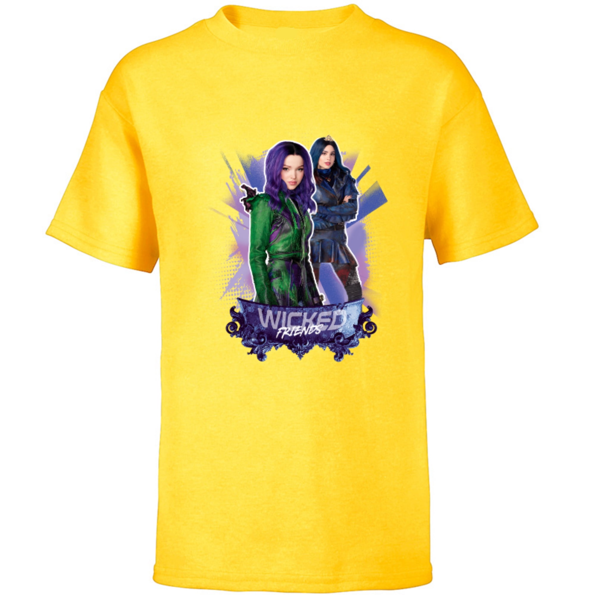 Disney Descendants 3 Mal and Evie Wicked Friends - Short Sleeve T-Shirt for Kids -Customized ...