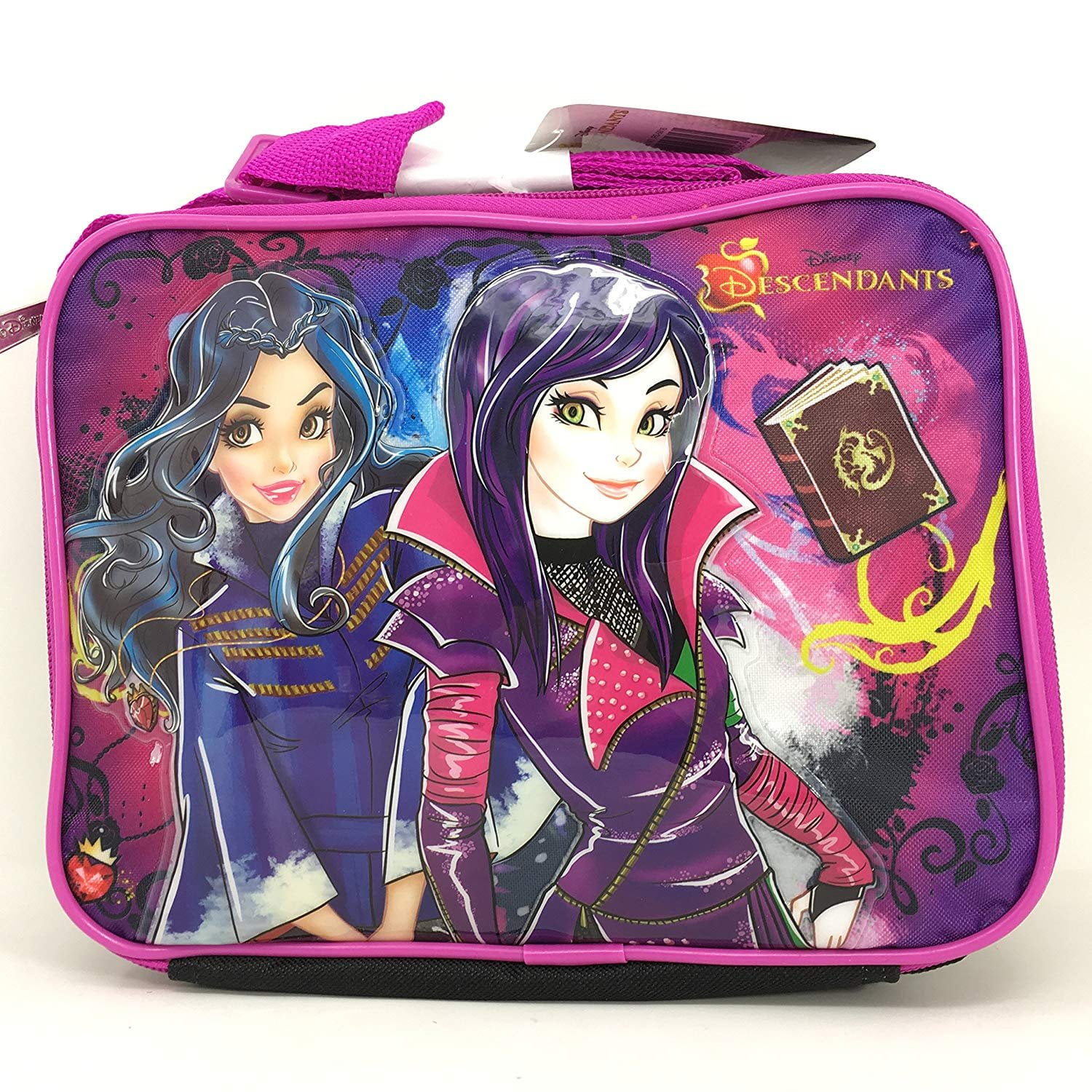 Disney Descendants 9.5" Canvas Blue & Purple Insulated Lunch Bag ...