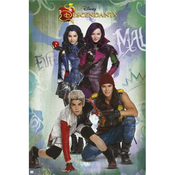 Disney Descendants Laminated Poster (24 x 36) - Walmart Business Supplies
