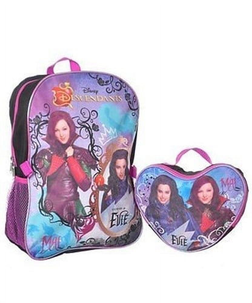 Disney Descendants "Mal & Evie" Backpack with Lunchbox - black, one ...