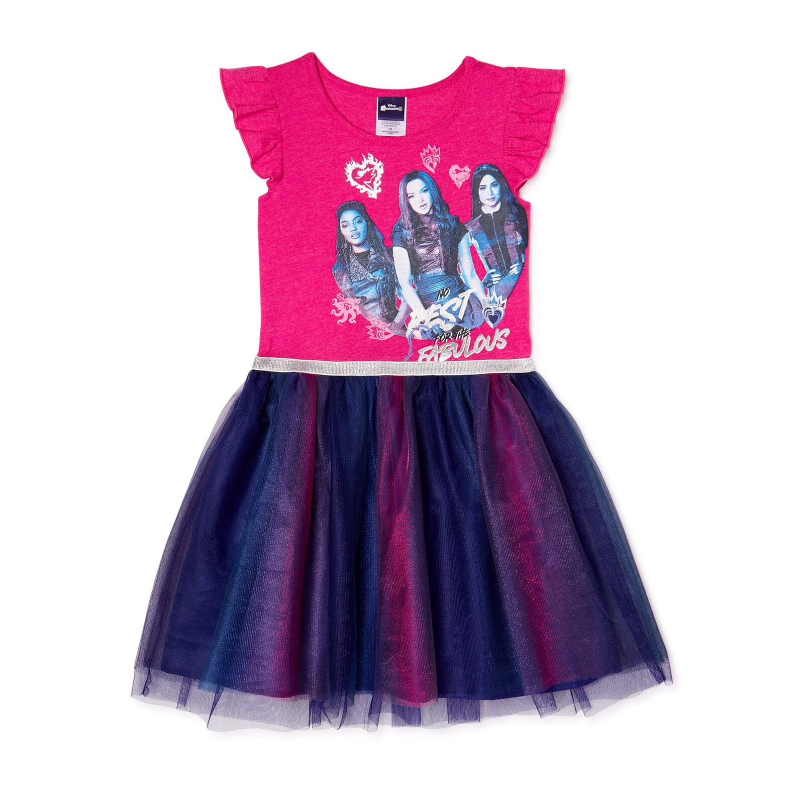 Disney Descendants Mal Evie Uma Big Girls Dress Little Kid to Big ...