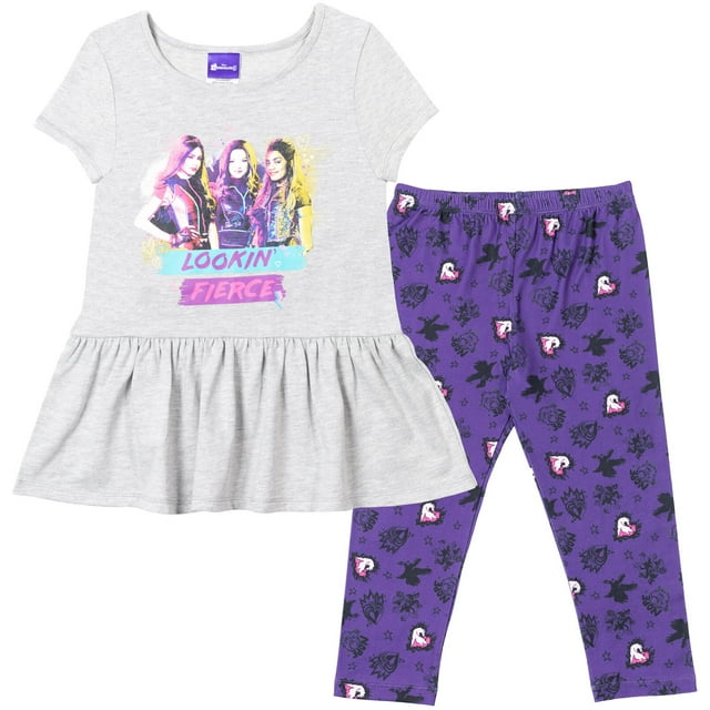 Disney Descendants Clothing Merchandise: Mal, Evie, Uma Girls T-Shirt ...