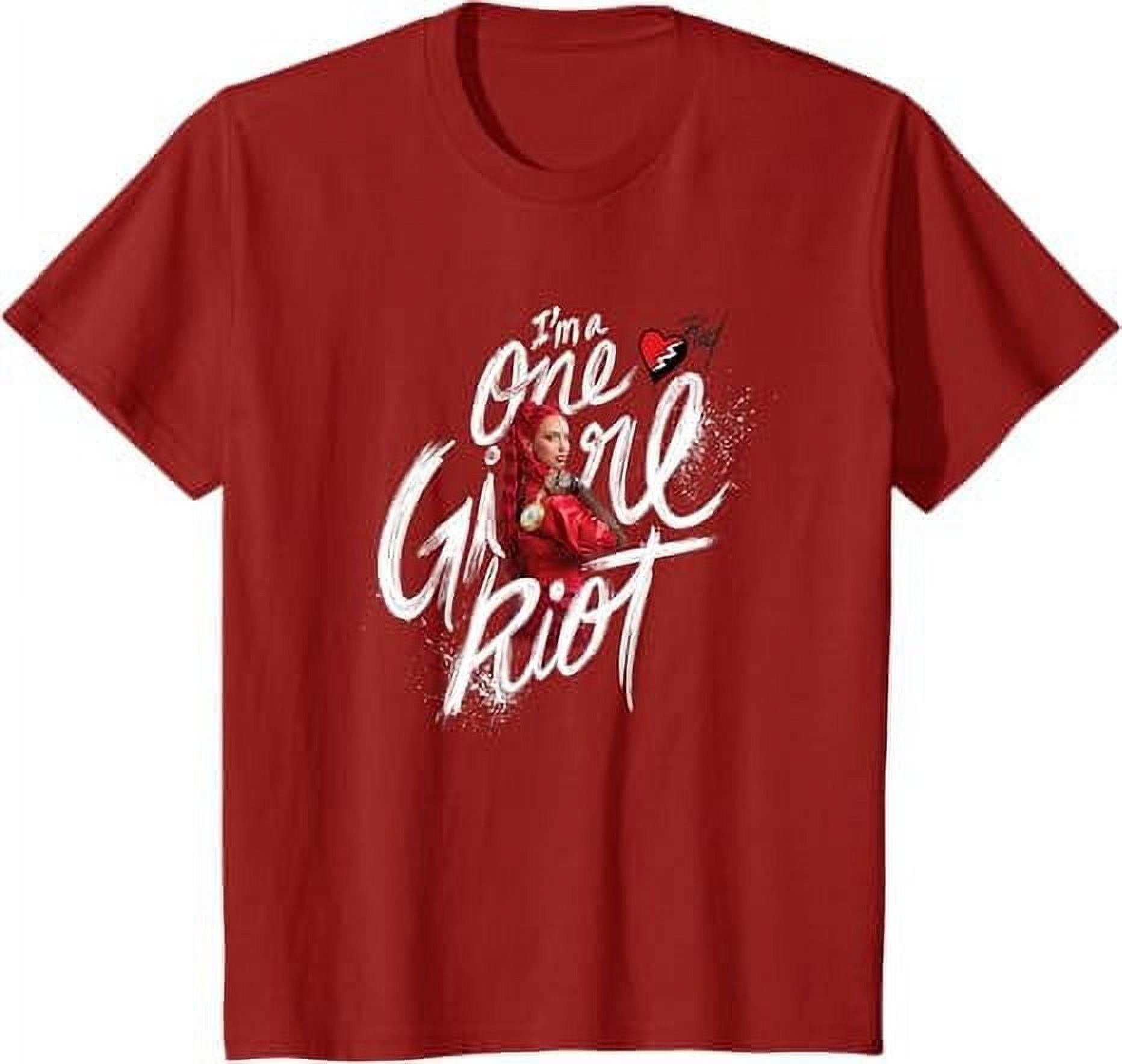 Disney Descendants: The Rise Of Red I'm A One Girl Riot Red Youth T ...