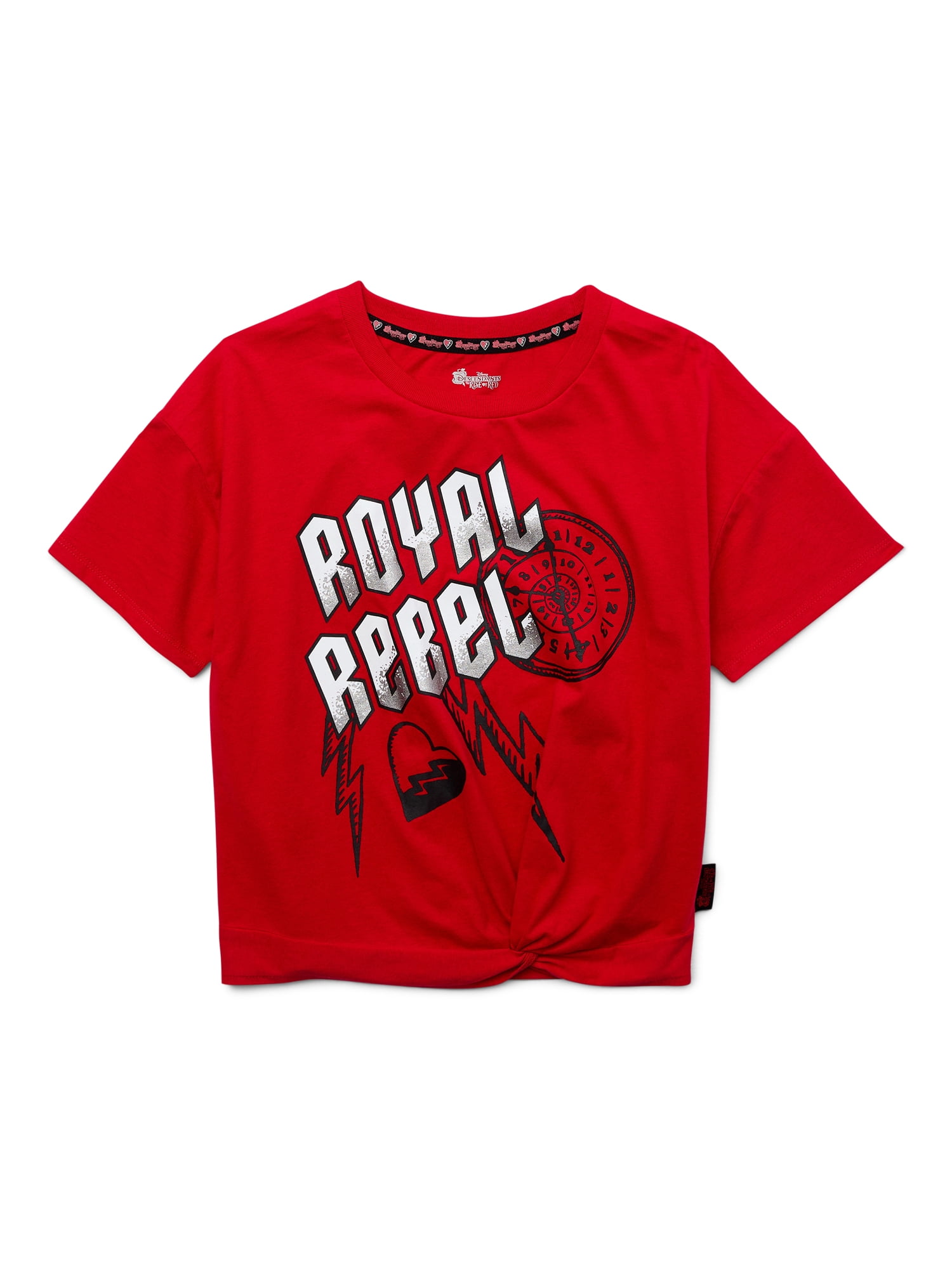 Disney Descendants The Rise of Red Girls' Royal Rebel T-Shirt, Sizes 4 ...