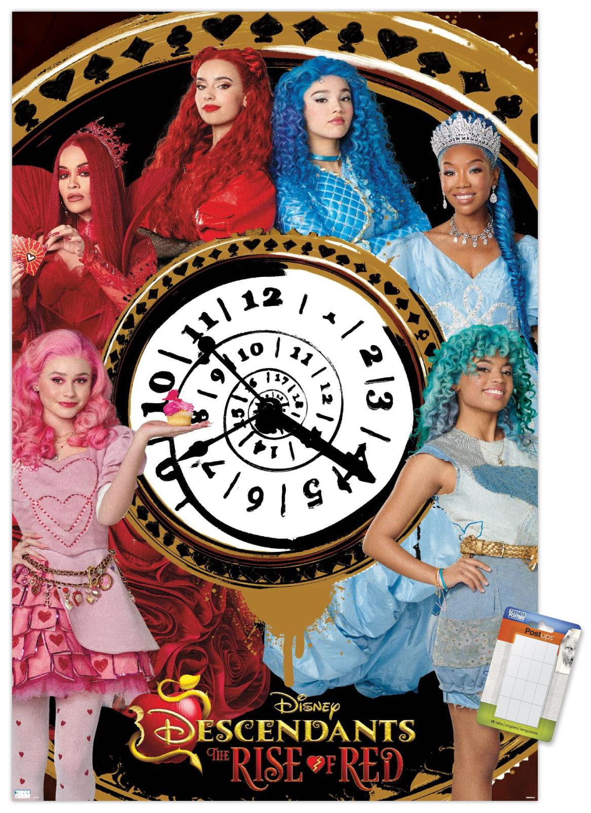 Disney Descendants: The Rise of Red - Group Wall Poster, 14.725" x 22. ...