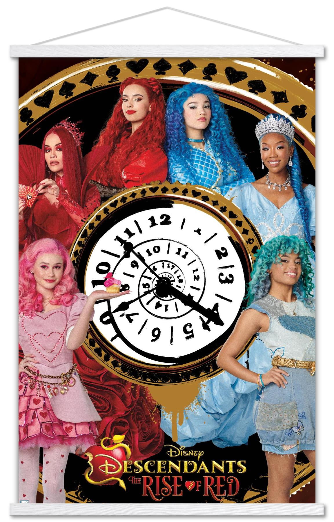 Disney Descendants: The Rise of Red - Group Wall Poster with Magnetic ...