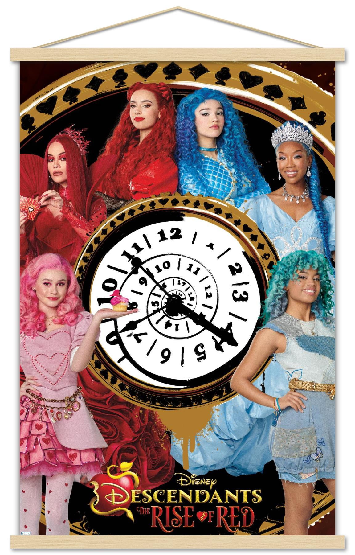Disney Descendants: The Rise of Red - Group Wall Poster with Magnetic ...