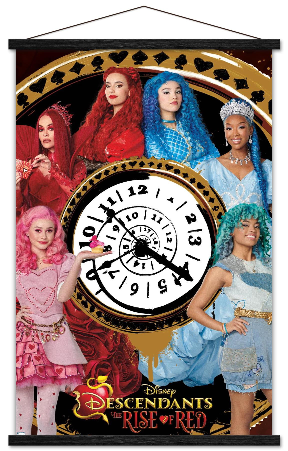Disney Descendants: The Rise of Red - Group Wall Poster with Magnetic ...
