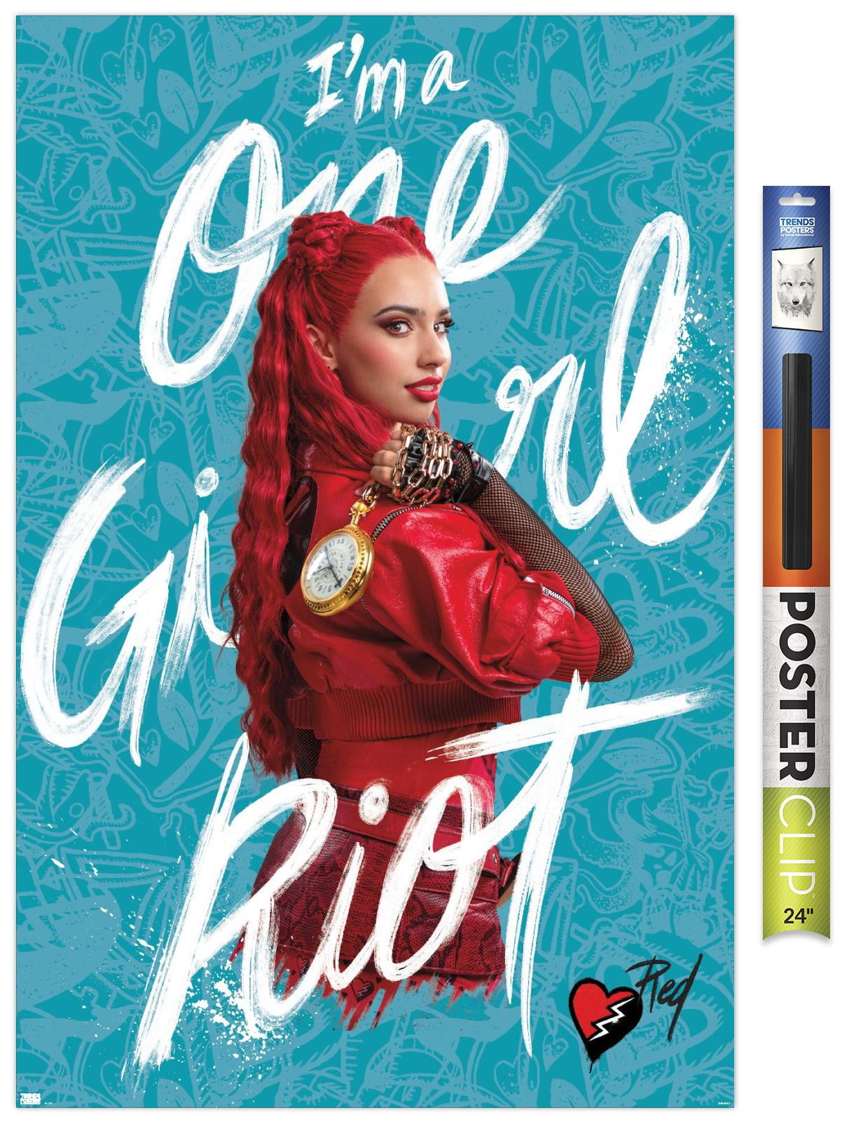 Disney Descendants: The Rise of Red - Red Wall Poster, 22.375" x 34 ...