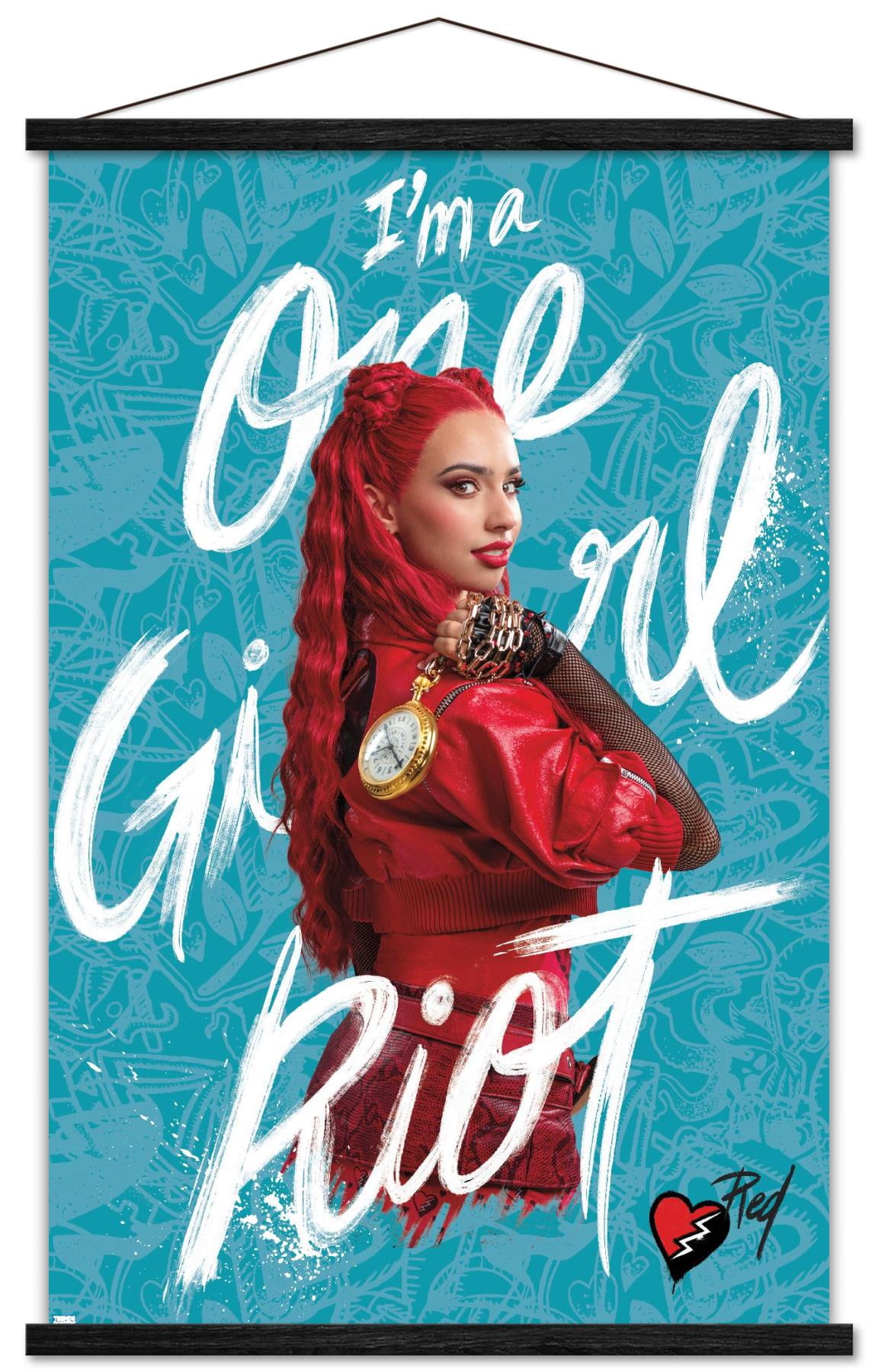 Disney Descendants: The Rise of Red - Red Wall Poster with Magnetic ...