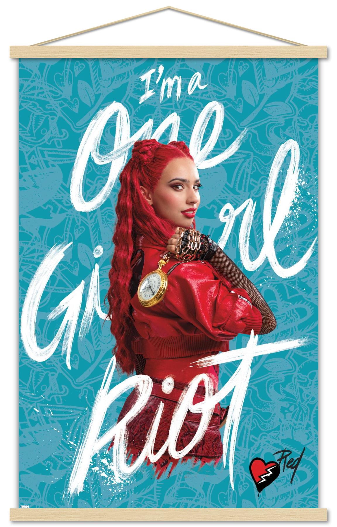 Disney Descendants: The Rise of Red - Red Wall Poster with Magnetic ...