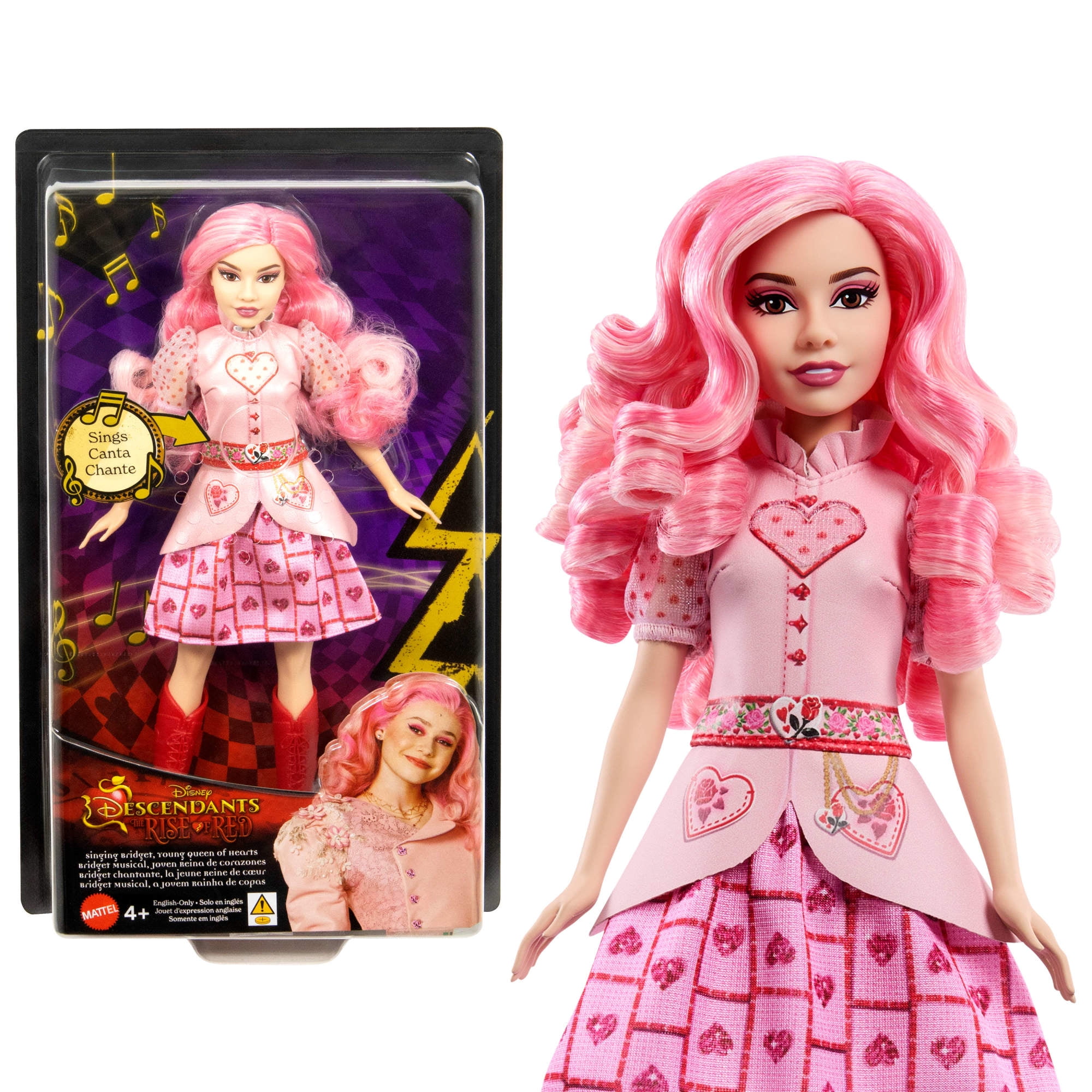 Disney Descendants: The Rise of Red Singing Bridget Doll, Young Queen ...