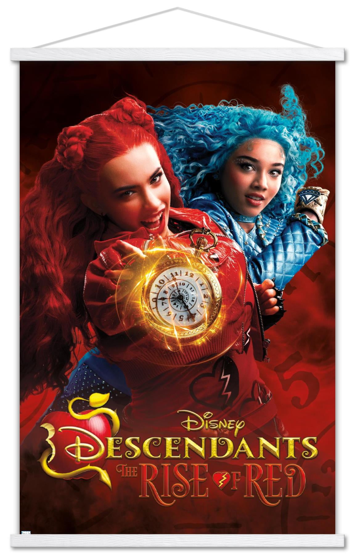 Disney Descendants: The Rise of Red - Time Wall Poster with Magnetic ...