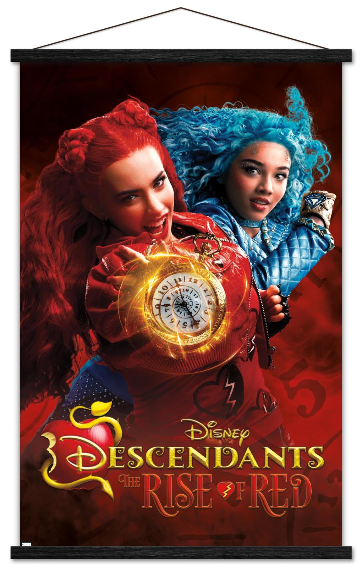 Disney Descendants: The Rise of Red - Time Wall Poster with Magnetic ...