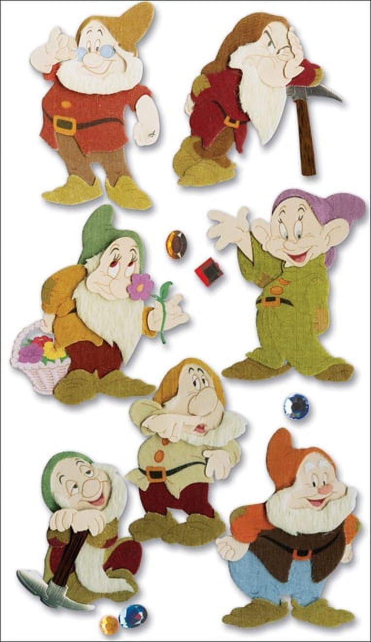 EK Disney Dimensional Stickers-7 Dwarves - Walmart.com