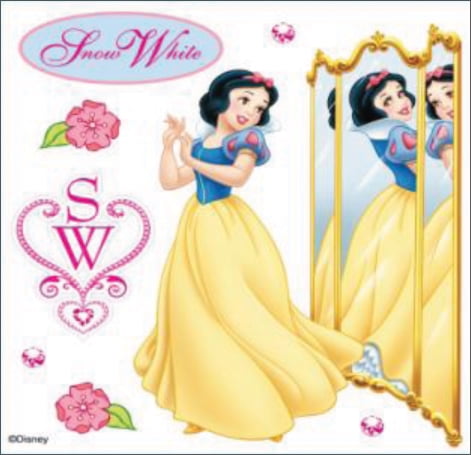 Disney Dimensional Stickers-Snow White Reflection - Walmart.com