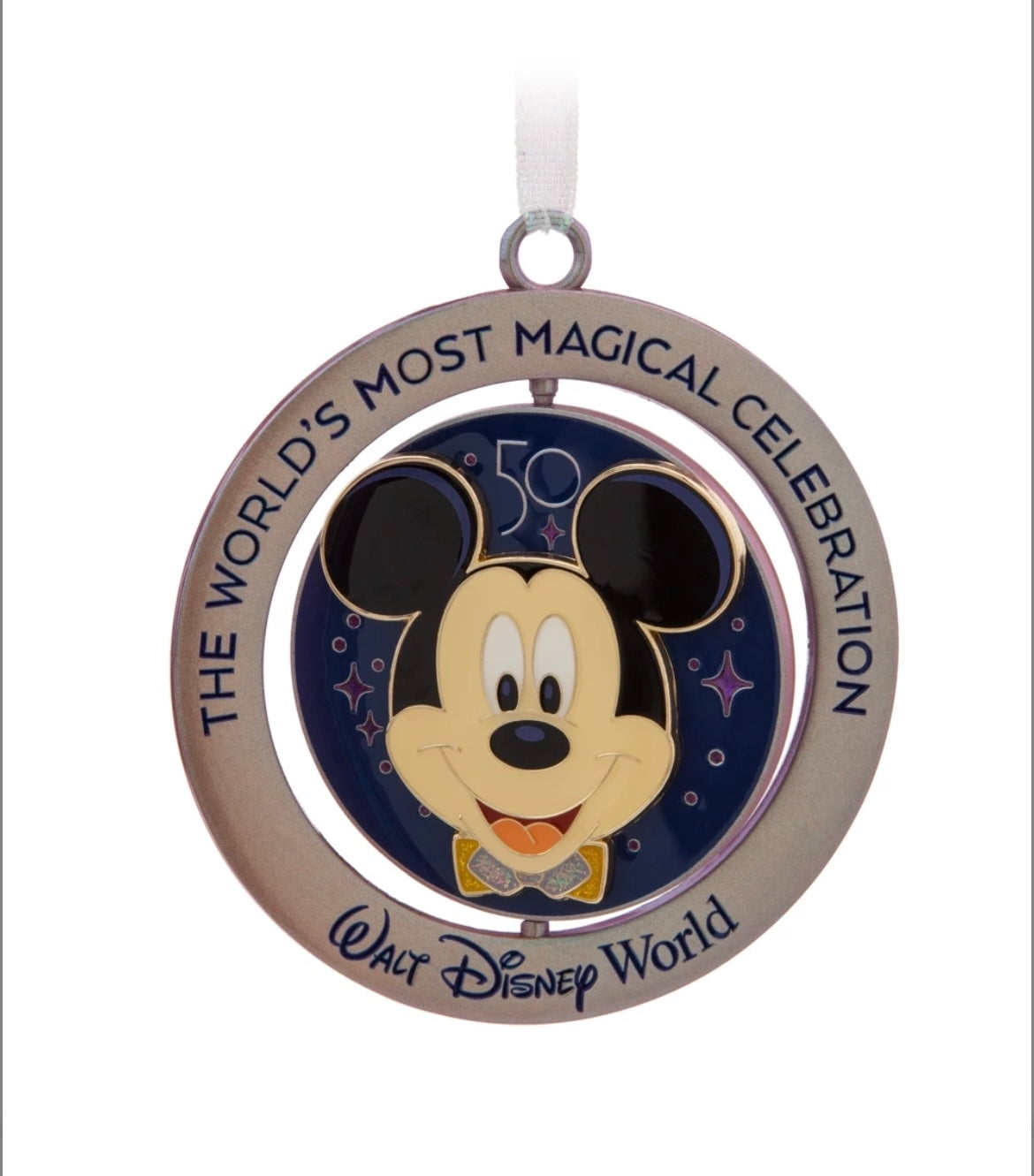 Disney Disc Ornament - 50th Anniversary Mickey Spinner - Walmart.com