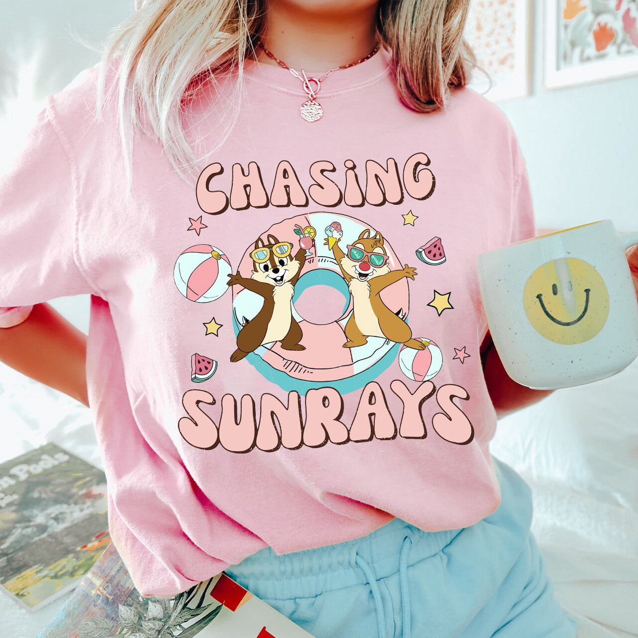 Disney Disney Chasing Sunrays Chip n Dale Shirt, Disney Character Shirt ...